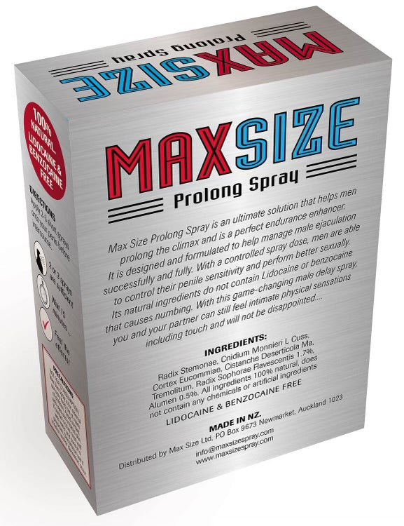 Maxsize Prolong Spray – Herbal Bona